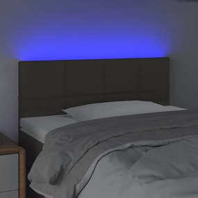 Čelo postele s LED taupe 100x5x78/88 cm textil 3121606