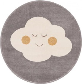 Dětský koberec Agnella Soft Cloud šedý / popelový