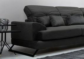 Atelier del Sofa Rohová sedací souprava Frido Corner Right (L3+Chl), Antracitová