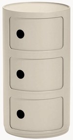 Designový odkládací stolek Componibili, 3 moduly