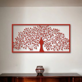 Strom života 10 - kovový obraz na zeď Velikost: 125cm, Barva: Red
