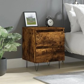 vidaXL Noční stolek 40x35x50 cm kompozitní dřevo [826882] Barva: kouřový dub