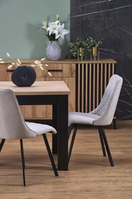 HALMAR BAGIO jídelní stůl dub artisan/černý