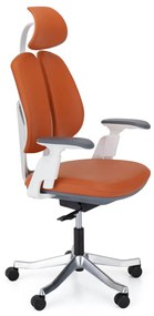 Ergonomická kancelářská židle Liftor Active, oranžová (pravá kůže)