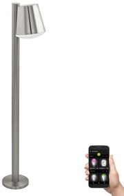 Eglo 97485 - LED Stmívatelná lampa CALDIERO-C 1xE27/9W/230V matný chrom IP44
