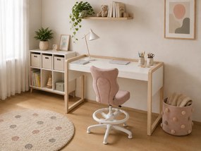 Benlemi Dětský rostoucí stůl STOLLY se dvěma výškami stolu + ergonomická židle STARORŮŽOVÁ Zvolte rozměr židle: dítě 119 - 142 cm (výška stolu 71 - 82 cm)