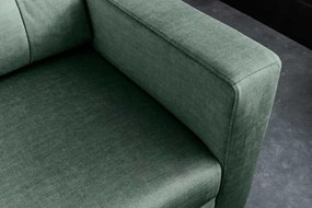 Designová rozkládací pohovka Zaragoza 142 cm zelený samet