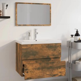 Koupelnová sestava kouřový dub kompozitní dřevo 3152876