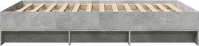 Rám postele betonově šedý 120 x 190 cm kompozitní dřevo 3295698