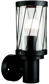 Eurolamp | Venkovní nástěnná lampa 1xE27/15W/230V IP44 černá | EU0123