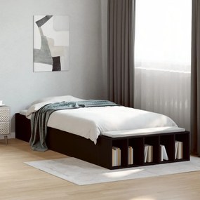 Rám postele betonově šedý 75 x 190 cm kompozitní dřevo