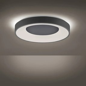 Moderní stropní svítidlo tmavě šedé včetně LED 3-stupňově stmívatelné - Steffie