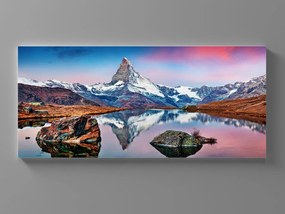 Liox XXL Obraz Výhled na vrchol Matterhorn Rozměr: 300 x 150 cm