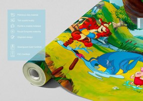 Dětská vliesová fototapeta na zed' Medvídek Pú Čas na Plavání, Disney | 155 x 110 cm | DFTDNM 5215