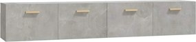 Nástěnné skříňky 2 ks betonově šedé 100x36,5x35 cm kompozit 3115663