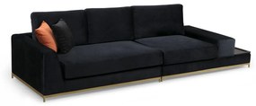 Designová sedačka Dashania 320 cm černá