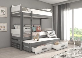 ADRK Furniture Patrová třílůžková postel QUEEN 180x80