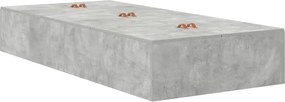 Rám postele s úložným prostorem Betonově šedá 80 x 200 cm 3335336