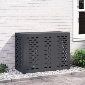 vidaXL Ochrana klimatizace Antracit 110 x 50 x 80 cm Ocel [865906]