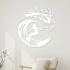 dřevo života Dřevěná dekorace SUMMER Zvolte rozměr (cm): 37x40, Zvolte barvu dekoru: Bílá