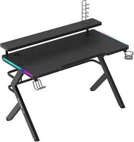 Huzaro Hero 5.0 RGB černá / Herní stůl / 120 x 60 x 69.5 cm