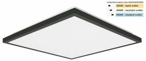 Top Light - LED Koupel. stropní svítidlo ONYX LED/24W/230V IP44 38x38 cm černá