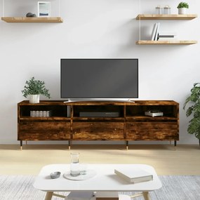 vidaXL TV skříňka kouřový dub 150 x 30 x 44,5 cm kompozitní dřevo