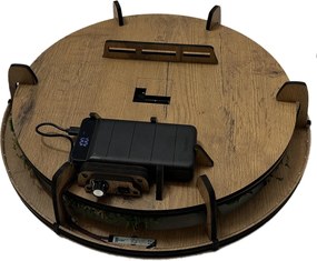 Li-Go "Mechové hodiny" svítidlo s powerbankou a pohybovým čidlem 50 cm/dub