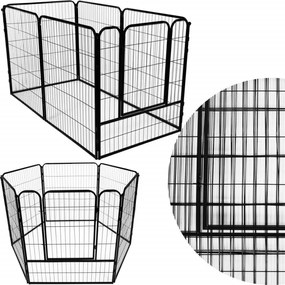 Skladací ohrádka pro psa - výběh pro štěnata 158x100 cm SPRINGOS PA1022