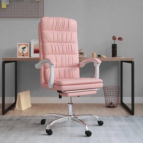 vidaXL Polohovací kancelářská židle umělá kůže [349653] Barva: Šedá