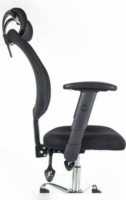 Černé kancelářské křeslo FLEXISEAT Q-118RC