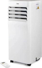 Mobilní klimatizace 4v1 COOLMAX 7000 BTU - DOMO DO10162, 2,05 kW, místnosti do 20?m2, 63 ??dB, Třída: A, dálkové ovládání, chlazení, ventilace, odvlhčování, čištění vzduchu