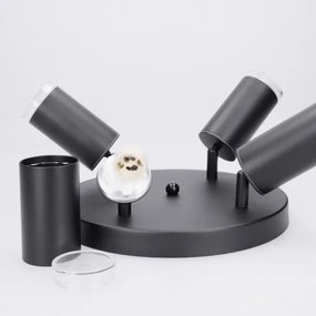Brilagi - Koupelnové bodové svítidlo SELE AQUA 4xGU10/30W/230V IP44 černá