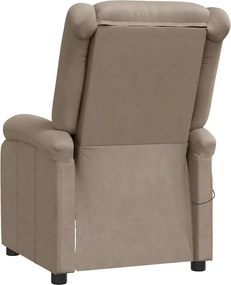 Polohovací křeslo cappuccino umělá kůže 340175