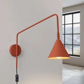 Sollux Lighting Nástěnné svítidlo NOX okrově červené