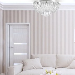 Zuma Line 19157L - Stropní svítidlo SENSI 8xG9/25W/230V pr. 55 cm chrom