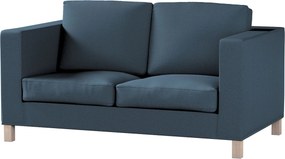 Potah na pohovku IKEA Karlanda 2-místná, krátký barva modrá látka pletený vzor