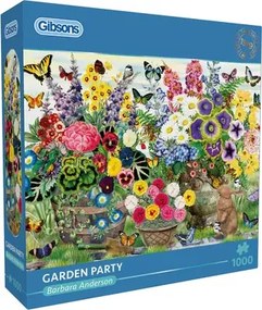 GIBSONS Puzzle Zahradní párty / 1000 dílků / 68 × 49 cm