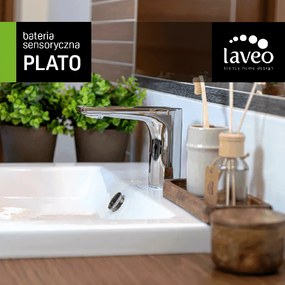 Laveo Bezdotyková umyvadlová baterie Plato s externí regulací teploty - BLY_024D, chrom