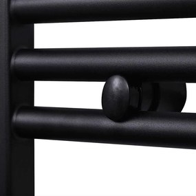 Černý žebříkový radiátor obloukový ústřední topení 500 x 1 160 mm 141915