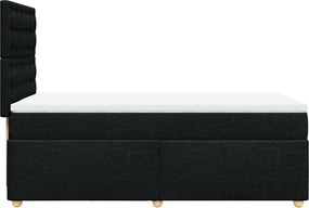 Box spring postel s matrací černá 100 x 200 cm textil 3293507