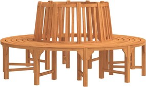 Lavice kolem stromu Ø 208 cm masivní eukalyptové dřevo 3154103