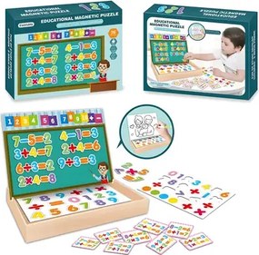 MADE Magnetické puzzle Číslice / 36 dílků / dřevěný box / od 3 let