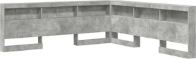 Úložné čelo postele Betonově šedá Kompozitní dřevo 3335472