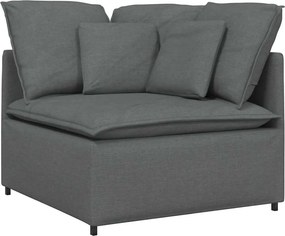 Modulární pohovka s polštáři textil tmavě šedá 3321148