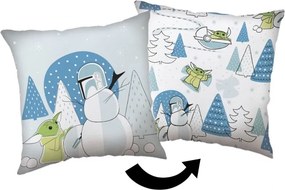 Jerry Fabrics Polštářek Mandalorian Xmas 40x40 cm