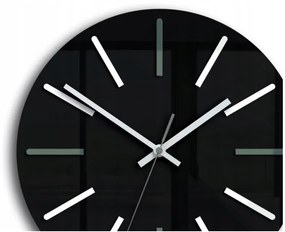 M.Clock Nástěnné akrylové hodiny 30x30cm černé