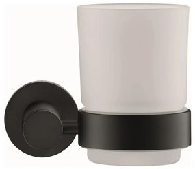 Duravit 99204600 - Nástěnný stojánek na zubní kartáčky D-CODE pravá matná černá 0099204600