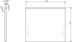 Mexen Orio, koupelnová skříňka 50 cm s horní částí, 1 zásuvka, bílá matná, 91A10-05047-1-BFC01