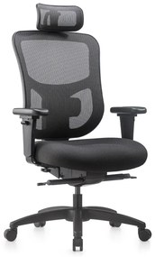 Office Pro Kancelářská ergonomická židle NATUS Q24 – síťovaná, nosnost 180 kg, záruka 3 roky černá